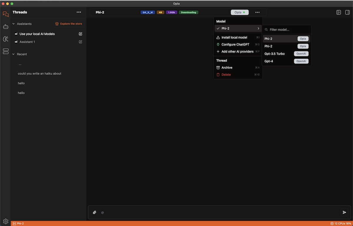 Opla AI - Empower Your Productivity with Local AI Assistants